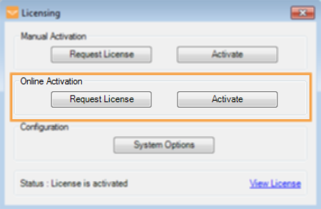 Online License Activation