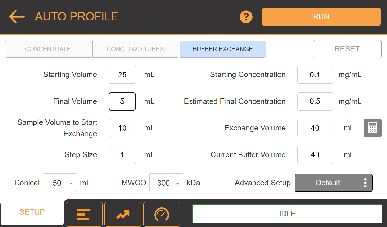 How to Run Buffer Exchange