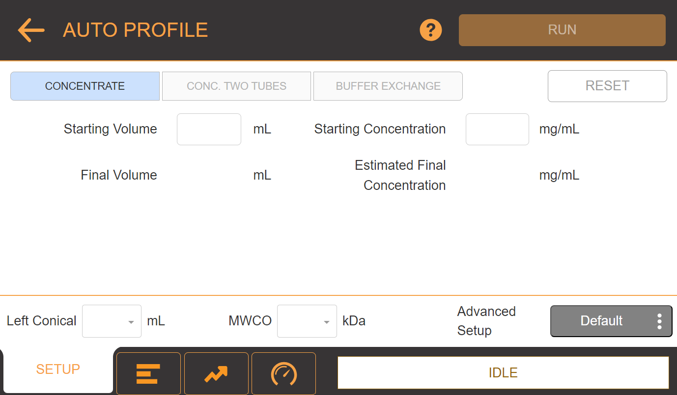Setting Up Auto Profile