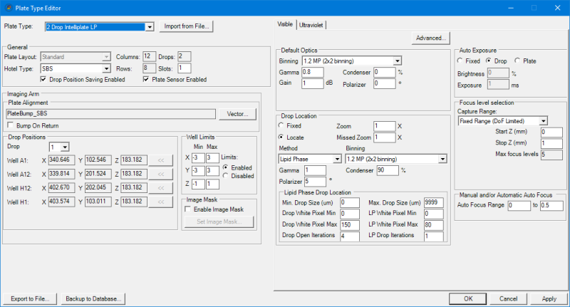 Setting Up Plate Definitions