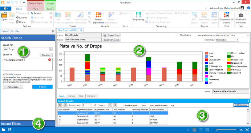 Search and Filter Interface