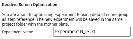 Creating an Iterative Screen Optimization (ISO) Experiment — ROCK MAKER 4.10 documentation