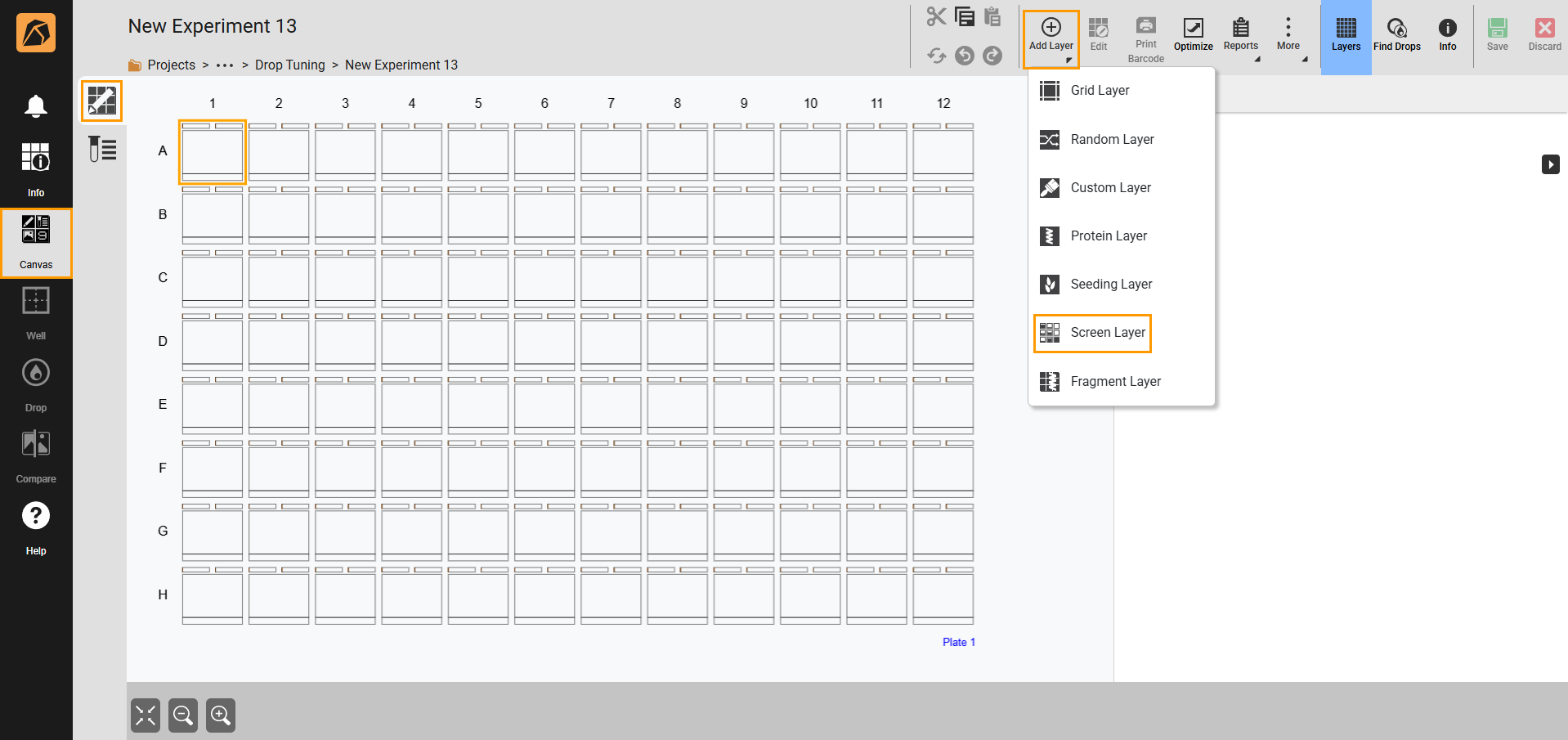 Creating a Screen Layer — ROCK MAKER 4.10 documentation