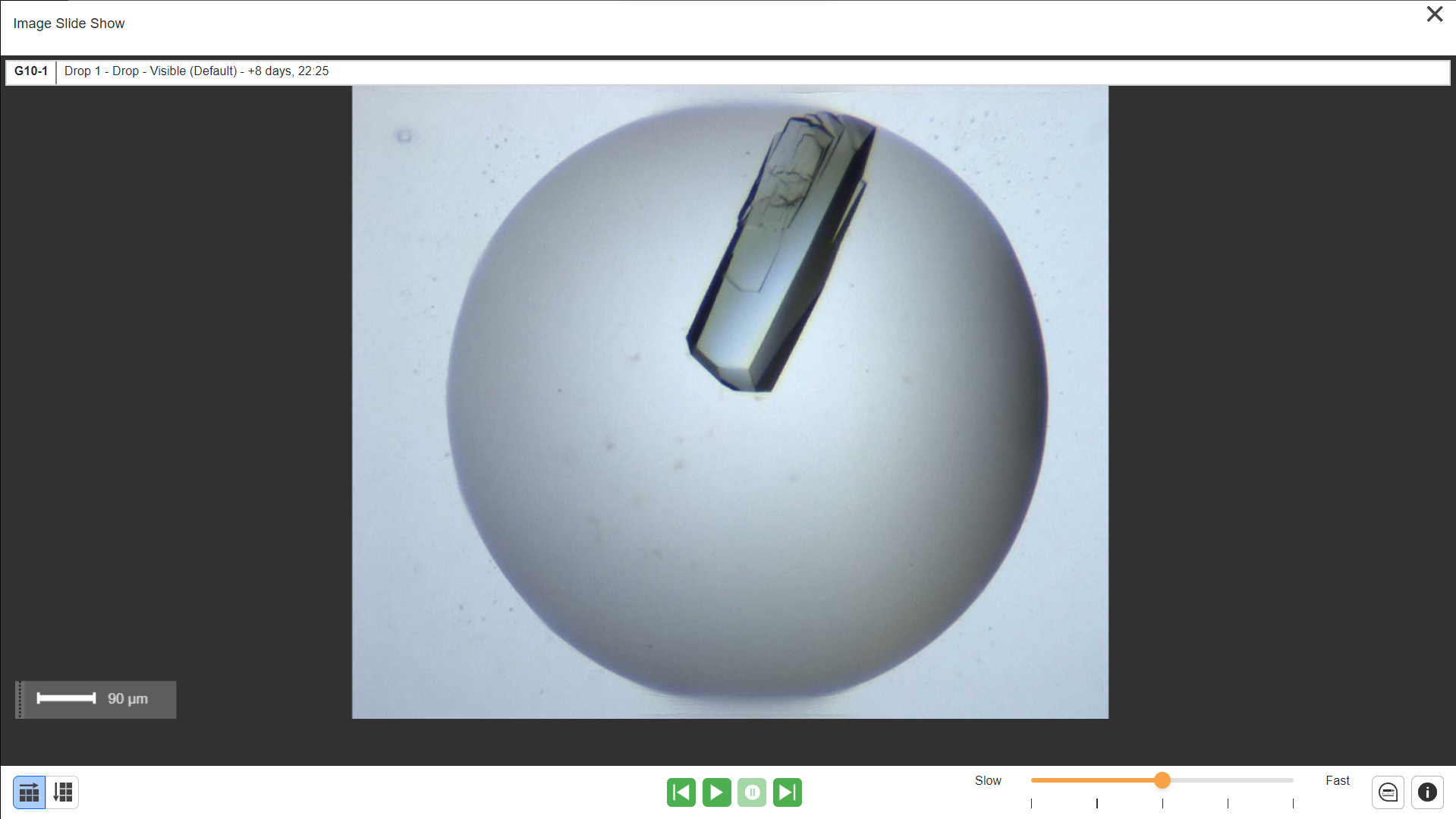 Viewing Images Using Slide Show — ROCK MAKER 4.10 documentation