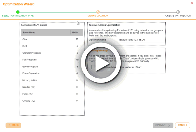 Creating an Iterative Screen Optimization (ISO) Experiment — ROCK MAKER 4.5 documentation