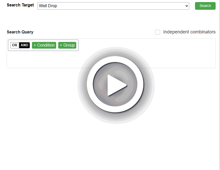 Working with Search Query Section — ROCK MAKER 4.7 documentation