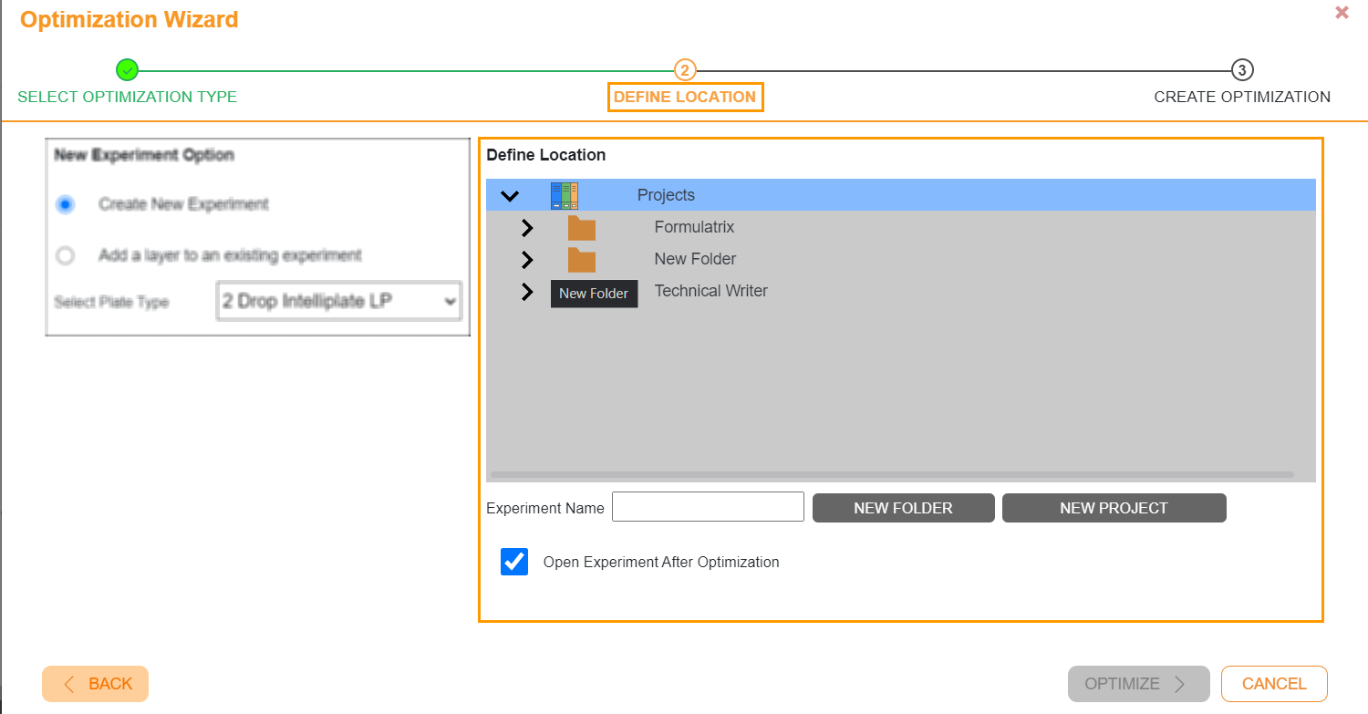 Creating an Optimization Experiment — ROCK MAKER 4.7 documentation