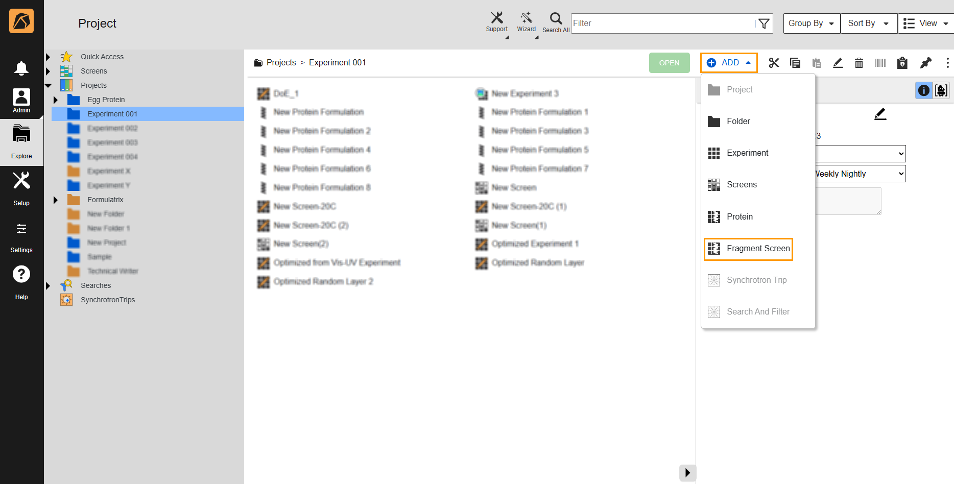 Creating a Fragment Screen — ROCK MAKER 4.7 documentation