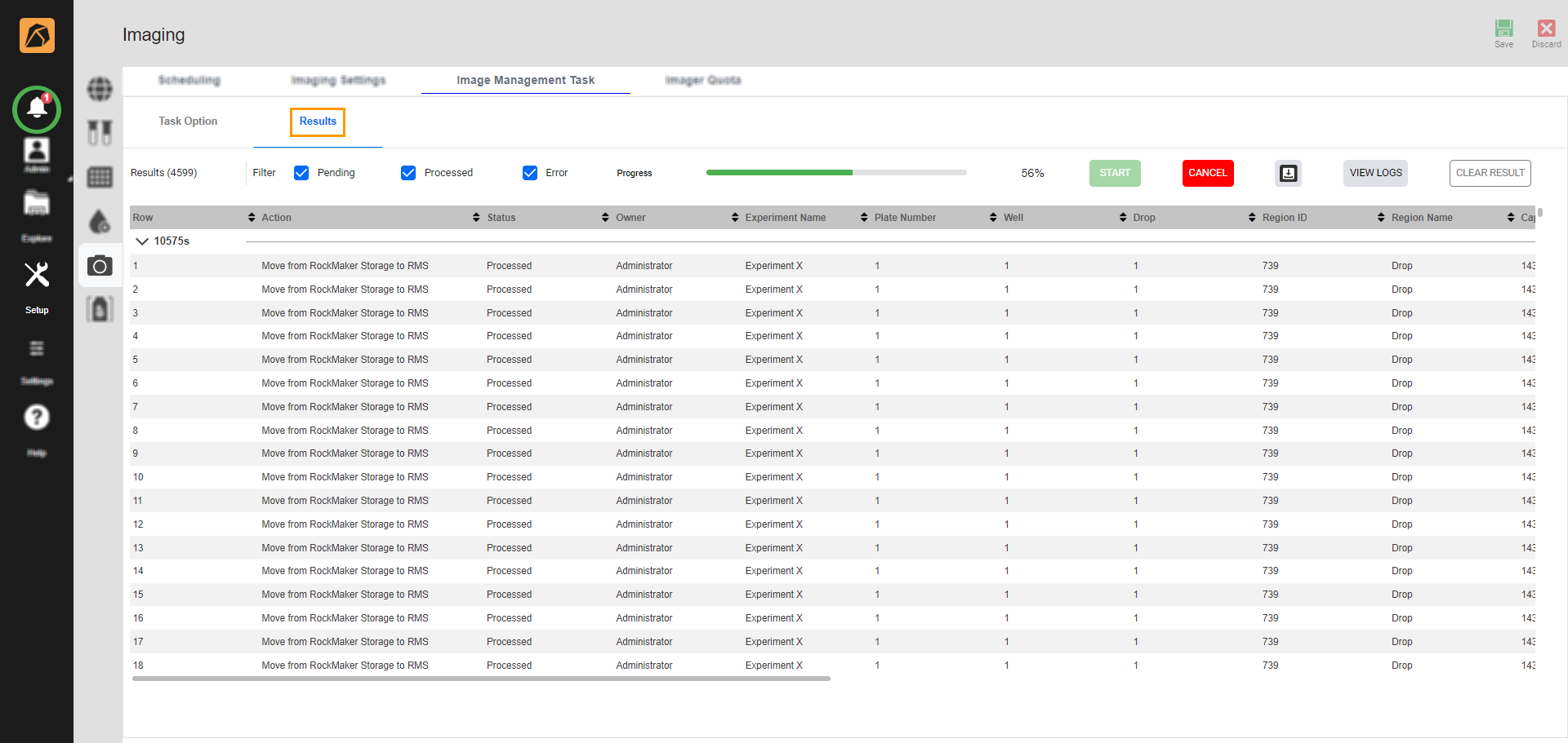 Performing an Image Management Task — ROCK MAKER 4.7 documentation
