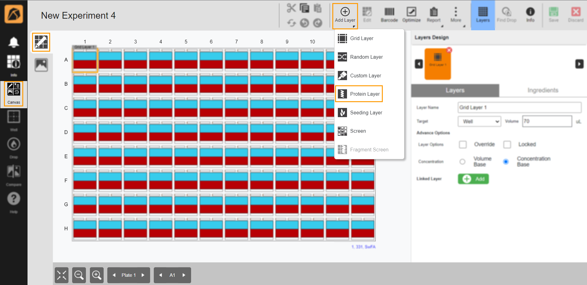Creating a Protein Layer — ROCK MAKER 4.7 documentation