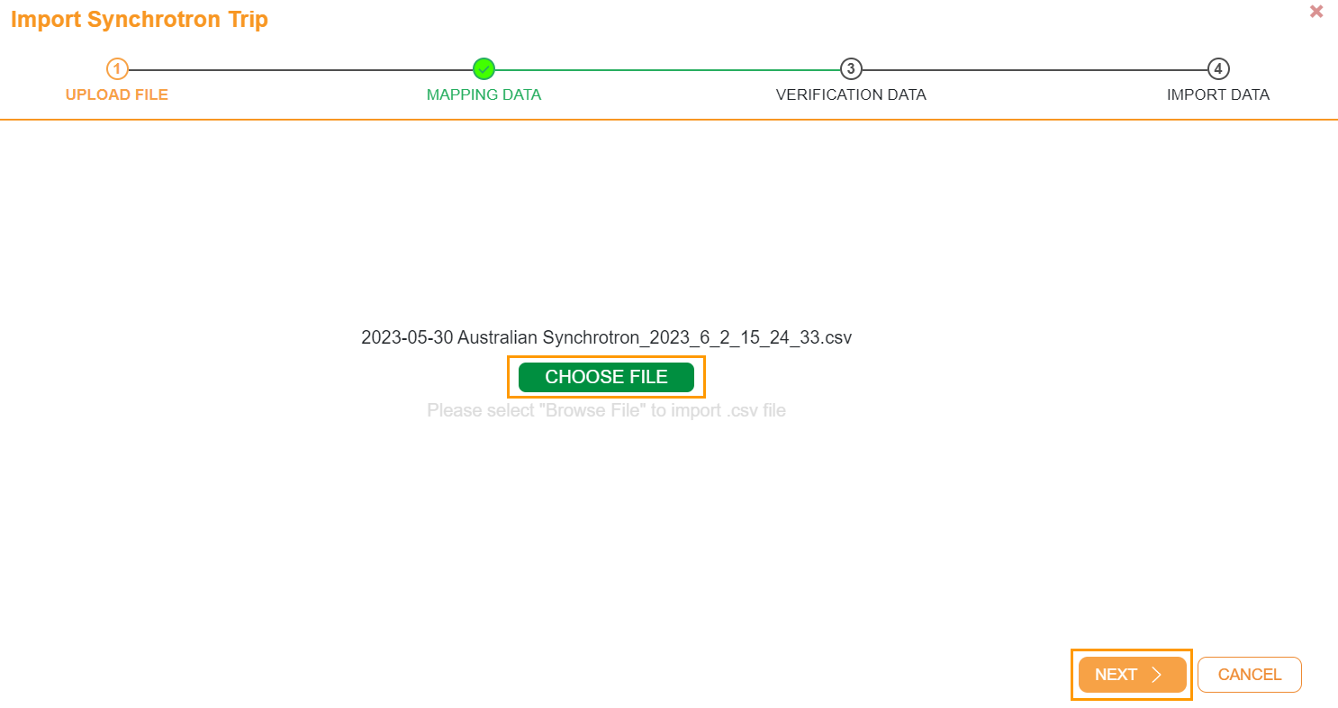 Exporting And Importing Synchrotron Trips Csv Files — Rock Maker 47 Documentation