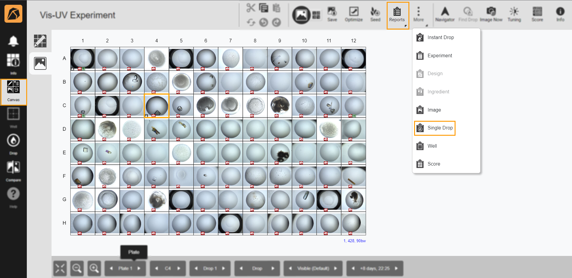 Single Drop Report — ROCK MAKER 4.8 documentation