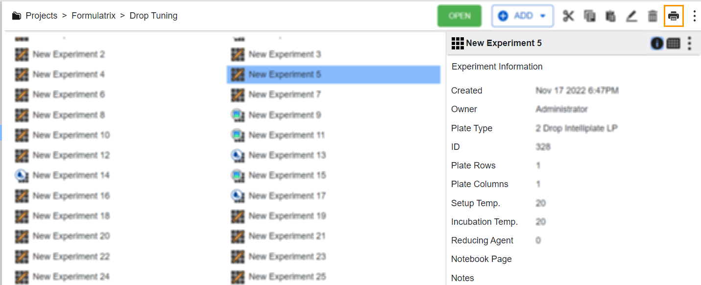 Adding a Tag and Printing a Plate Barcode Label — ROCK MAKER 4.9 documentation