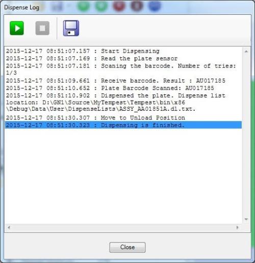 Executing a Plate Dispense