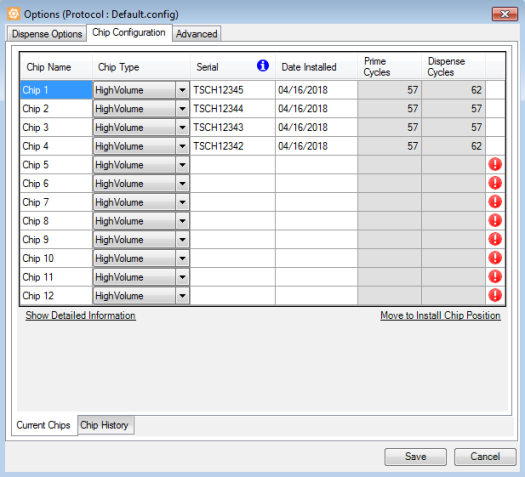 Configuring the TEMPEST Chip