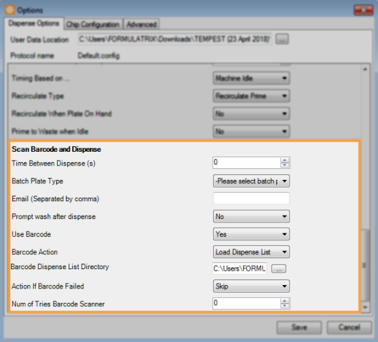 Using the Options Menu