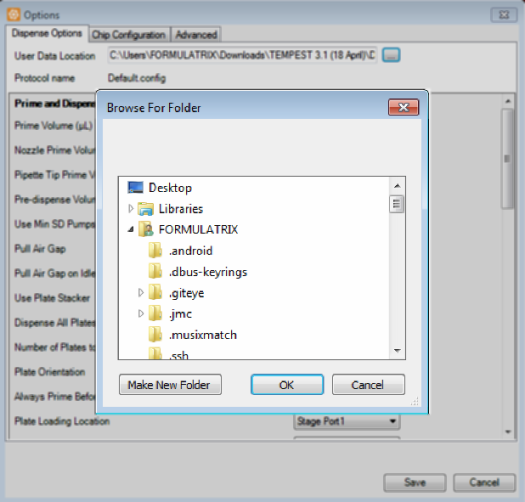 Using the Options Menu