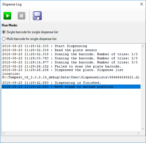 Executing a Plate Dispense