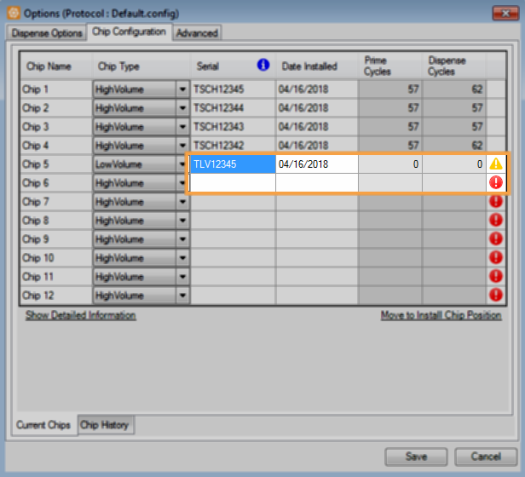 Configuring the TEMPEST Chip