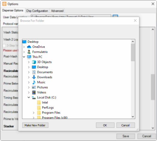Using the Options Menu