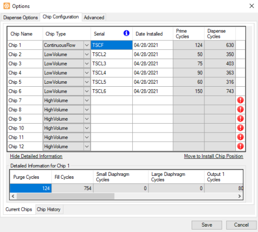 Configuring the TEMPEST Chip