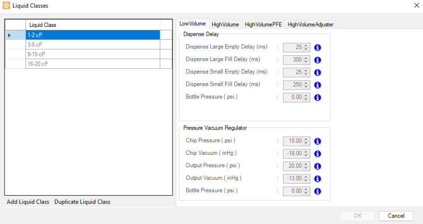 Creating a New Liquid Class